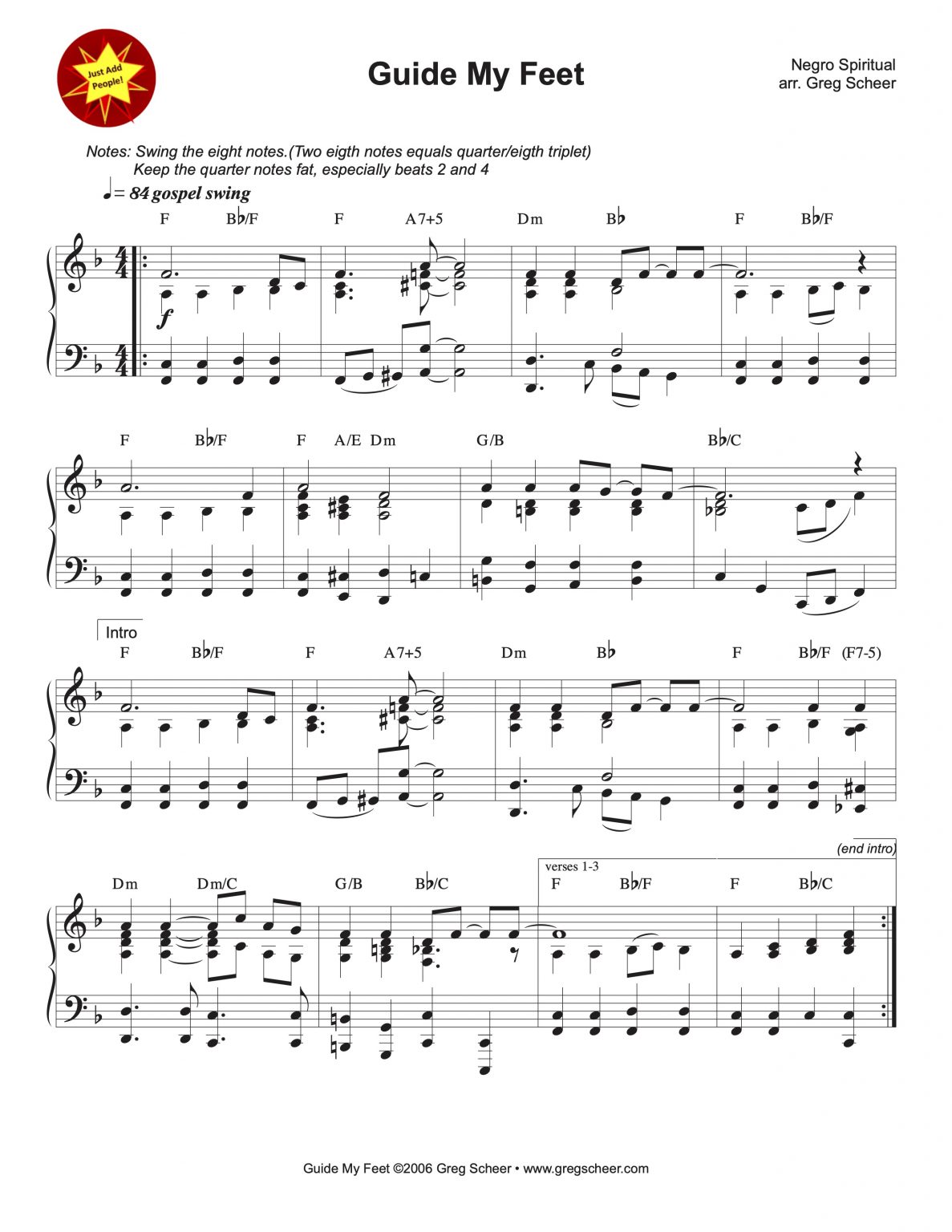 Guide My Feet – Greg Scheer Music