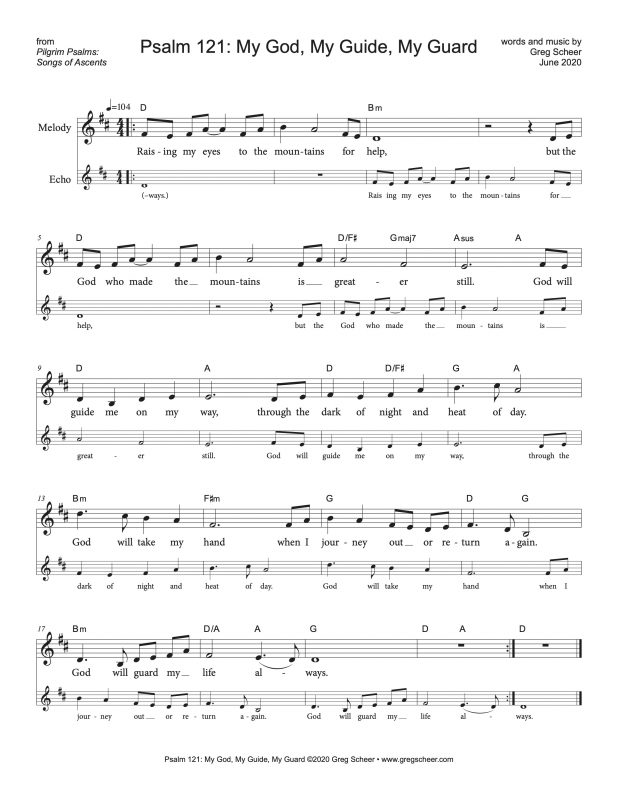 Psalm 121: My God, My Guide, My Guard – Greg Scheer Music