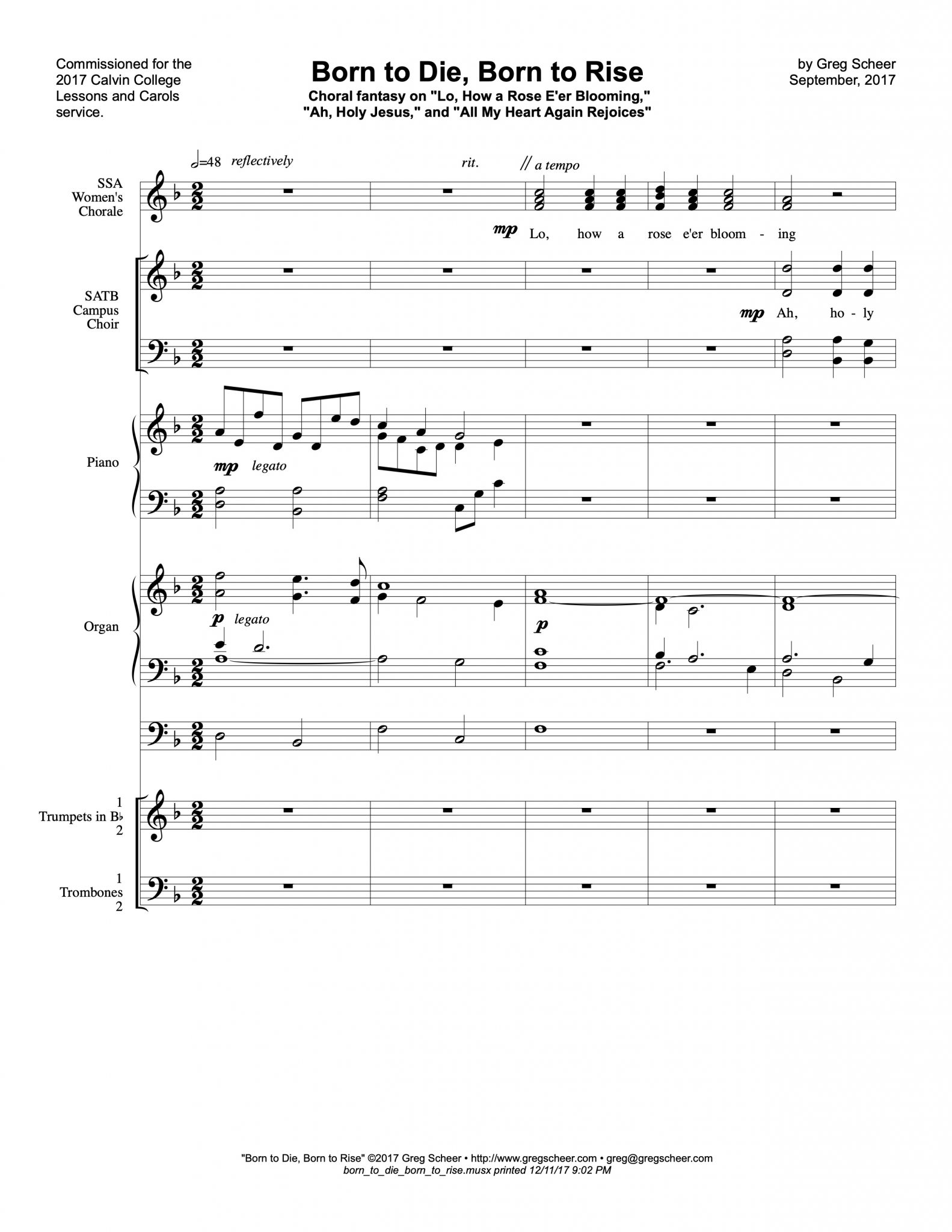 Born to Die, Born to Rise – Greg Scheer Music