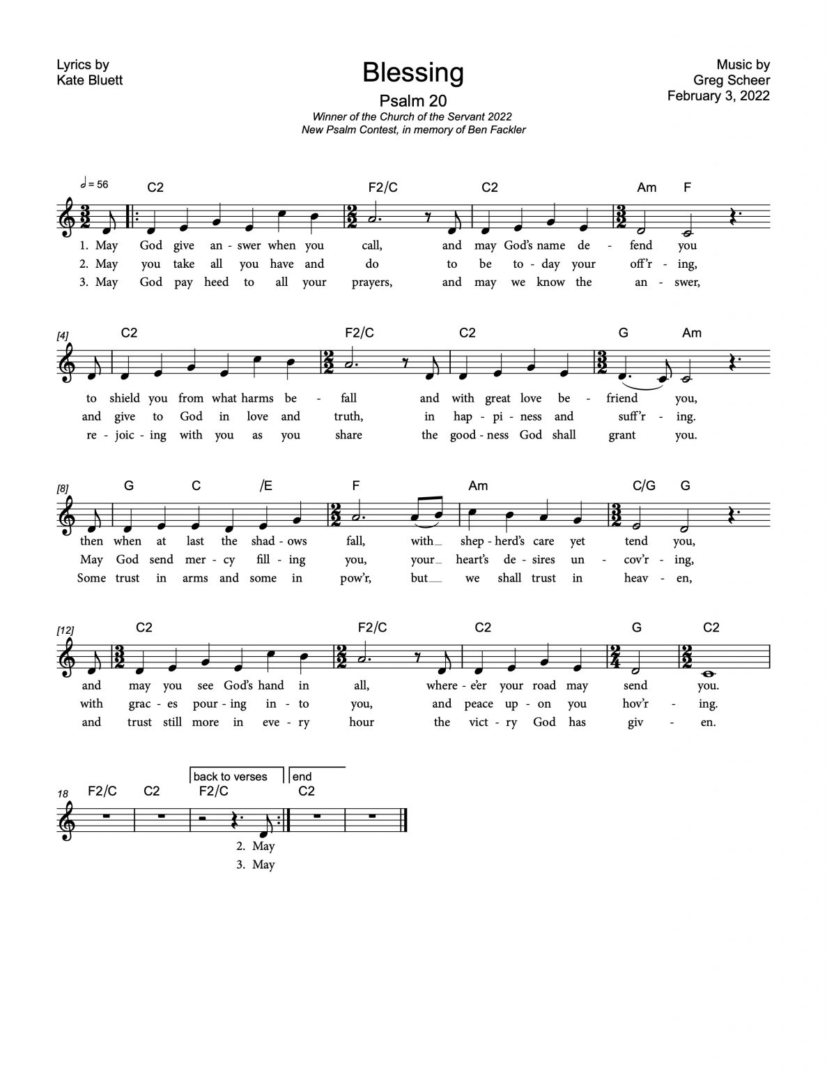 Psalm 20 Blessing Greg Scheer psalm-20-blessing-greg-scheer